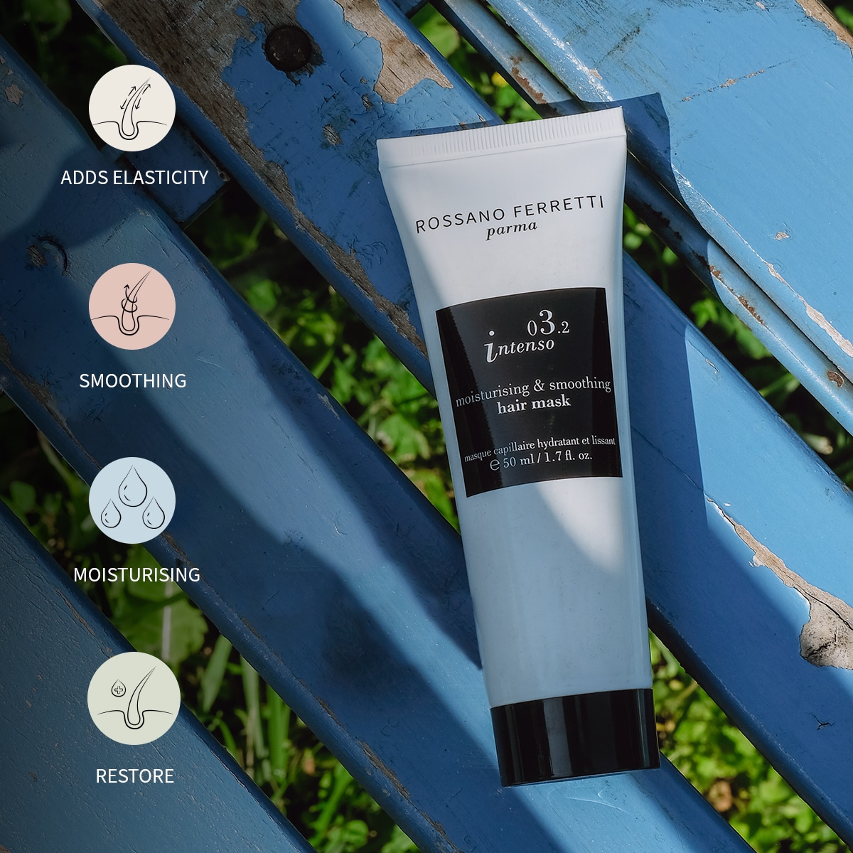 Intenso Smoothing Hair Mask 50ml | Rossano Ferretti Parma