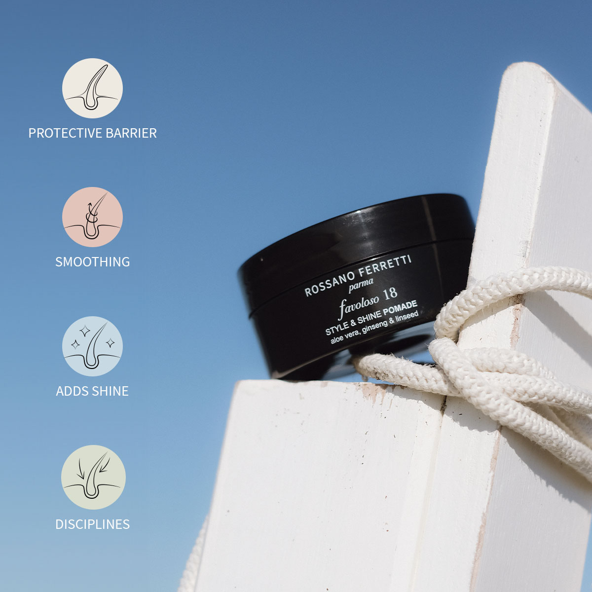 Favoloso Style & Shine Pomade - 2.65oz | Rossano Ferretti Parma